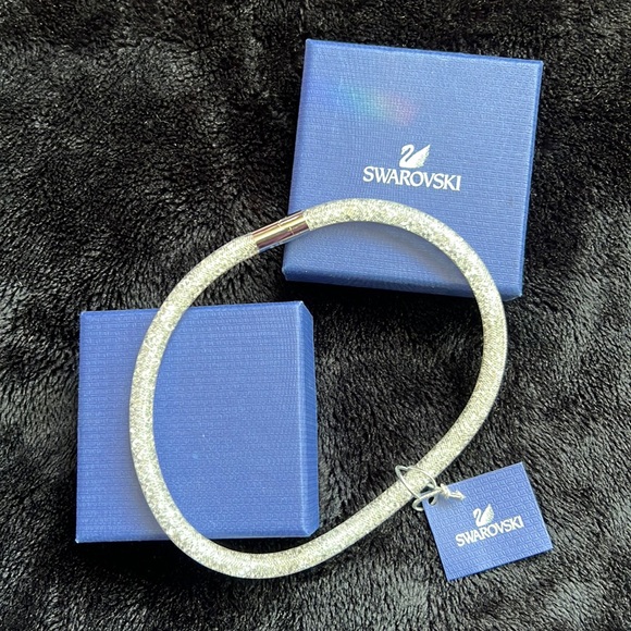 Swarovski | Jewelry | Swarovski Authentic Crystal Swan Logo Sign ...